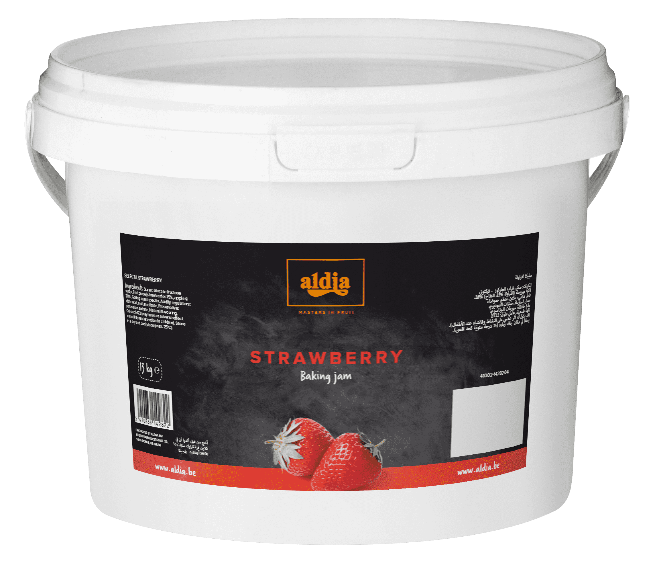 Aldia Pail Strawberry Baking Jam X 13Kgs - Macbake