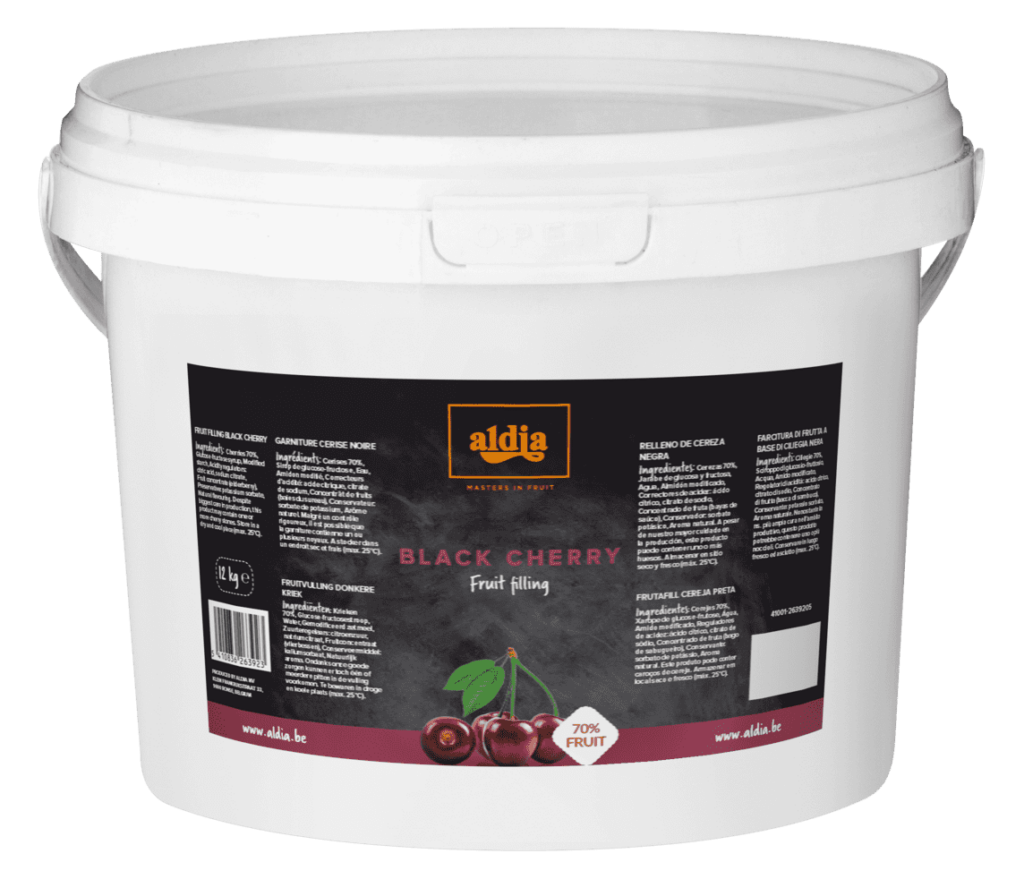 Aldia Black Cherry Filling 70% X 12Kgs - Macbake
